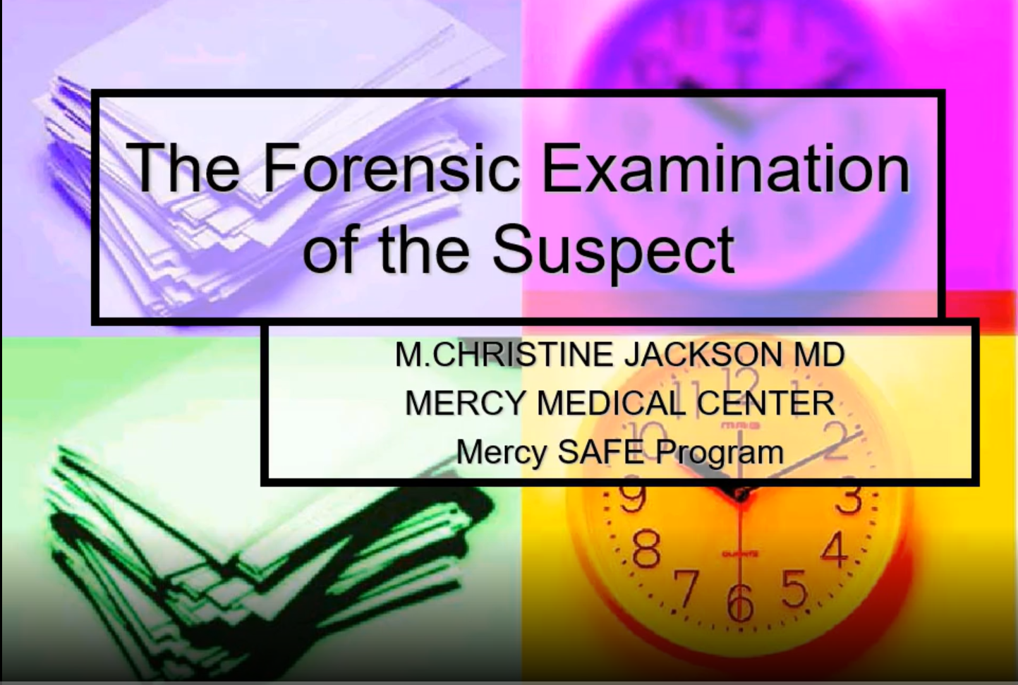 The Suspect Examination Recorded | Media Outlook