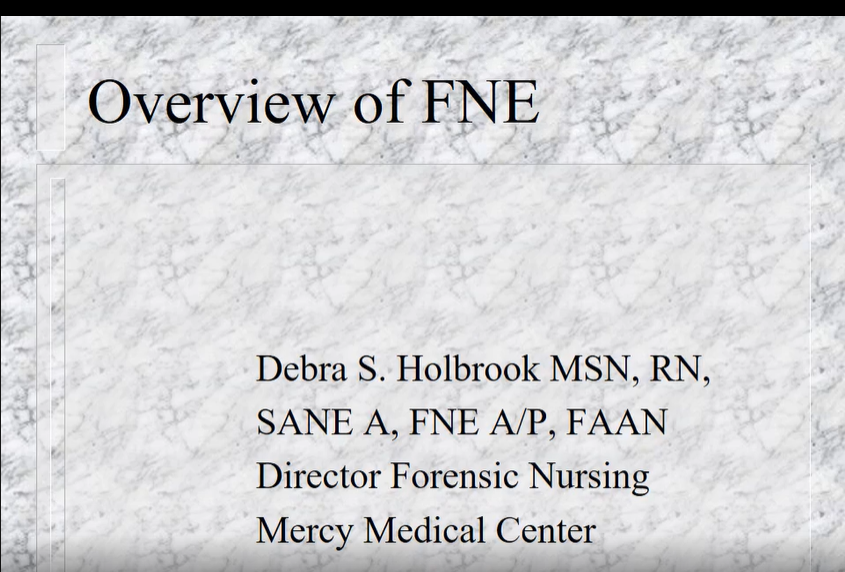 Overview FNE – Adult FNE Training Recorded | Media Outlook
